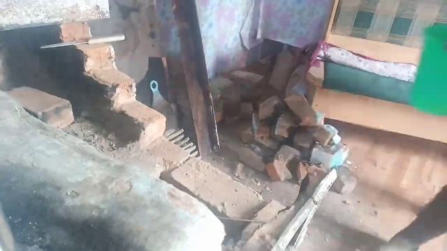 Как перекласть топку у печи своими руками..mp4