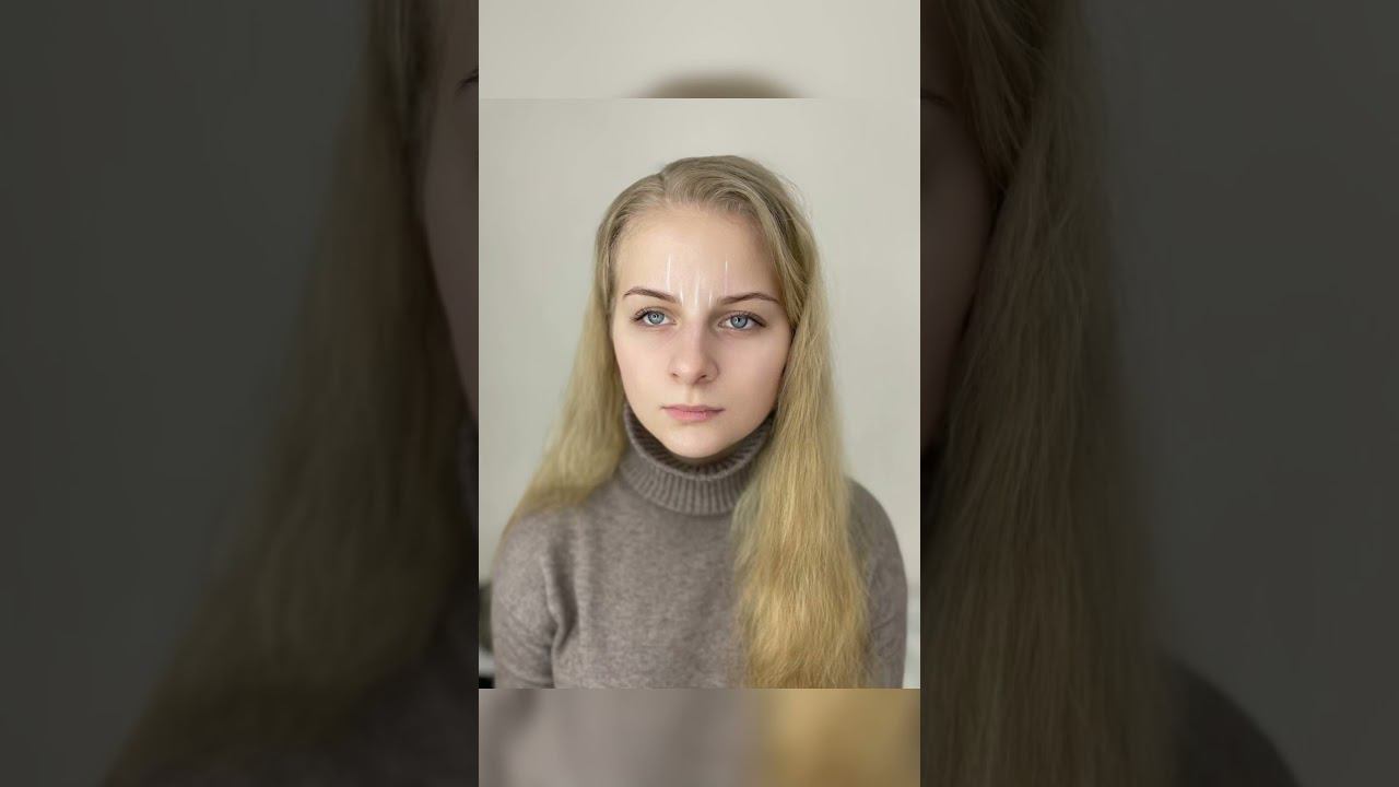 Разметка бровей пастой