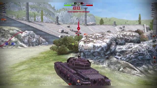 Воин.Caernarvon Action X.Карта Эллада.World of Tanks Blitz.