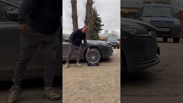 Mazda 6 на примерке дисков в 19-м диаметре #примеркадисков #mazda