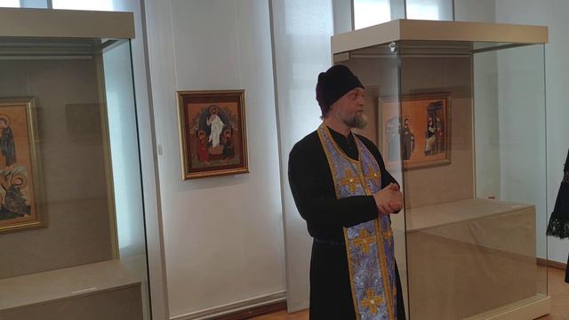 11 апреля 2019 года. Молебен и проповедь на открытие выставки Зураба Церетели