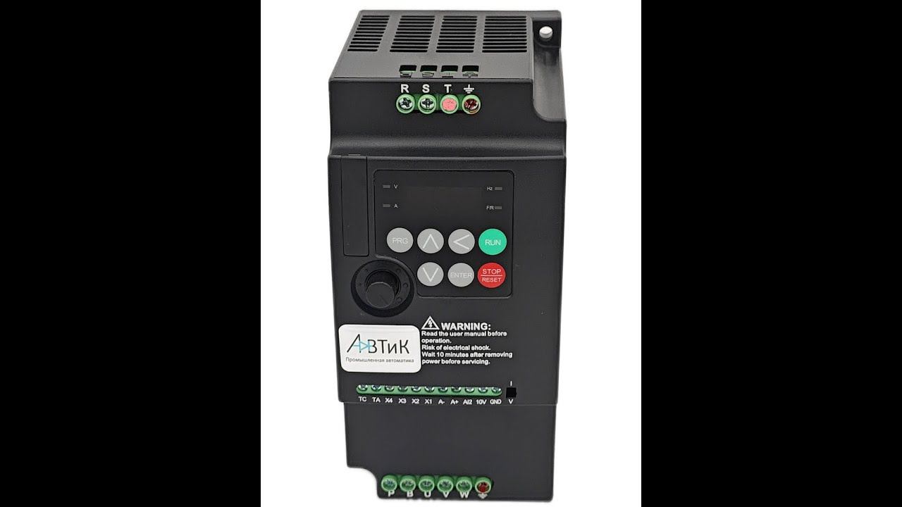 Настройка однофазного преобразователя частоты серия ZV