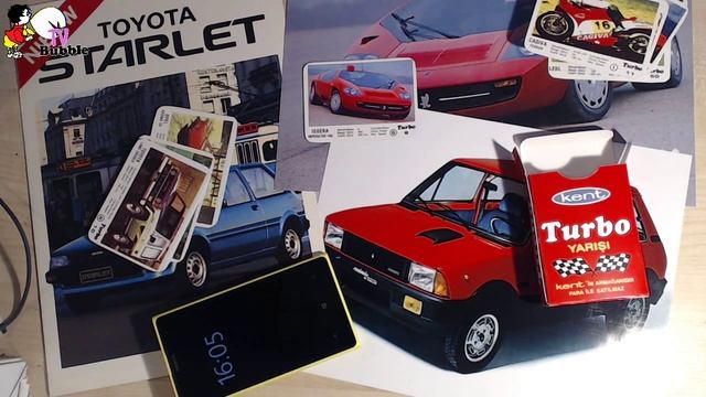 Bubble TV Выпуск № 13 - карты машинки Turbo Kent 1-50 (карты 1 серия Турбо Кент 1-50) - как сделать?