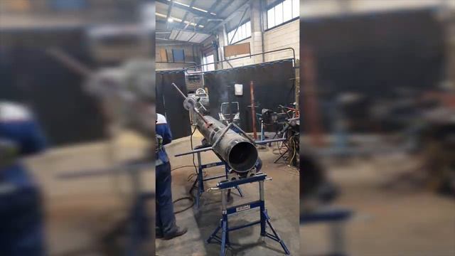 Twin 12 Tee Mig Welding (Stay Safe Pipe DROPPED).mp4