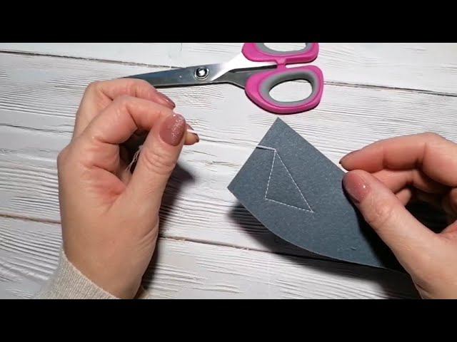 Как прятать нитки в съемных фетровых деталях