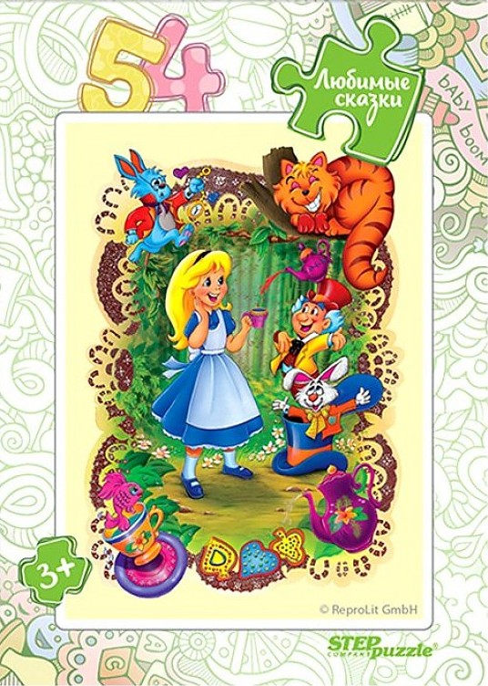 Пазл Алиса в Стране Чудес , Любимые сказки - собираем пазлы для детей | Polinka-Vitaminka