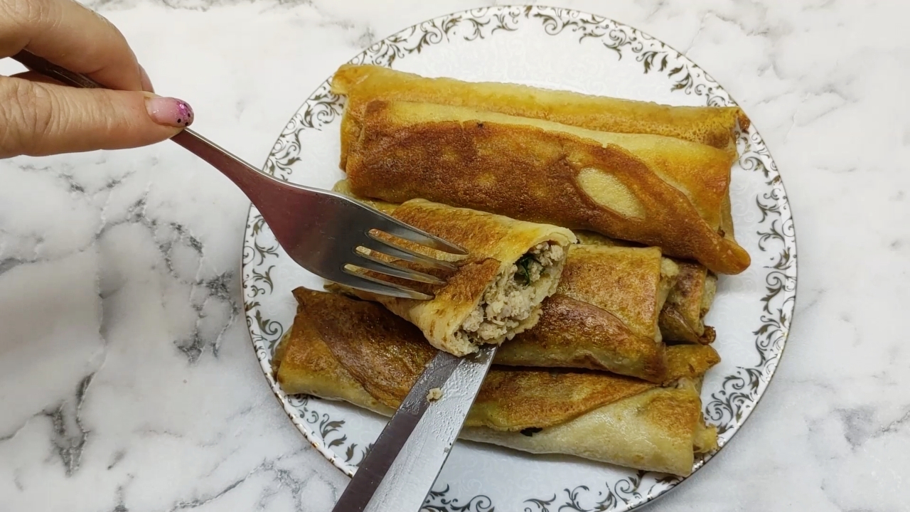 Блины с мясом