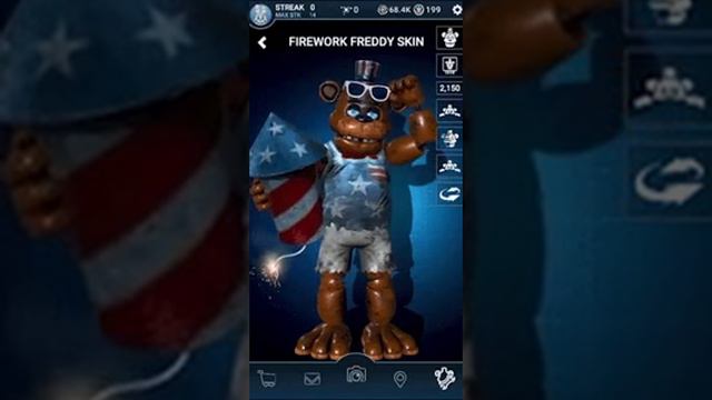 анимация Фредди с петардой из фнаф специальная доставка