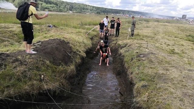 Гонка сибиряков. Лето 2109. Юрга Препятствие "Грязевая канава"