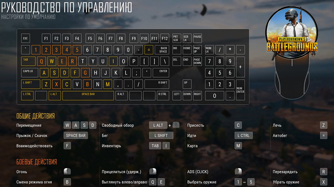 PUBG - ПОМОЩЬ В УПРАВЛЕНИИ И ПРИВЯЗКИ КЛАВИШ