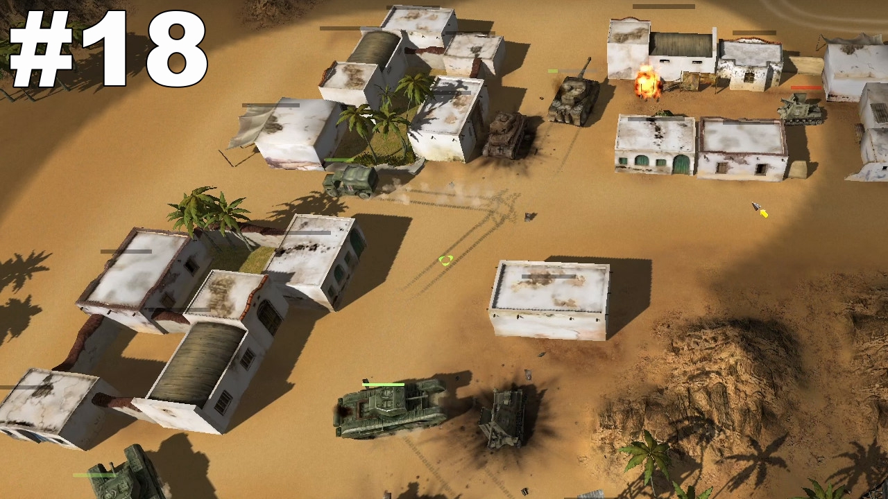 ▶Desert Rats vs. Afrika Korps. Кампания Союзников. Миссия 5: Возвращение в Тобрук. #18