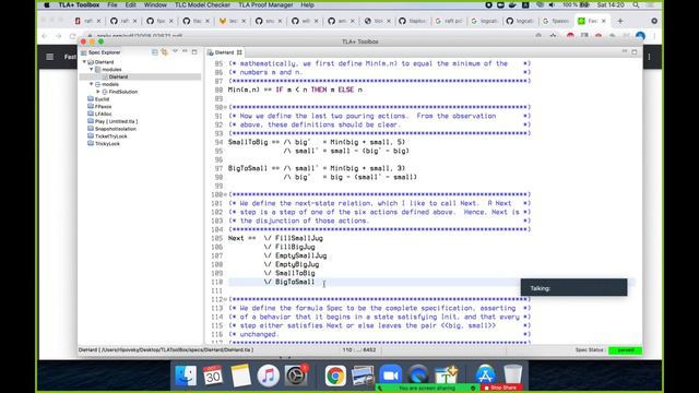 TFTDS  Лекция 10  Спецификация распределённой системы. TLA+
