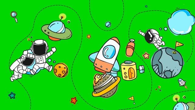 Хромакей! космонавты