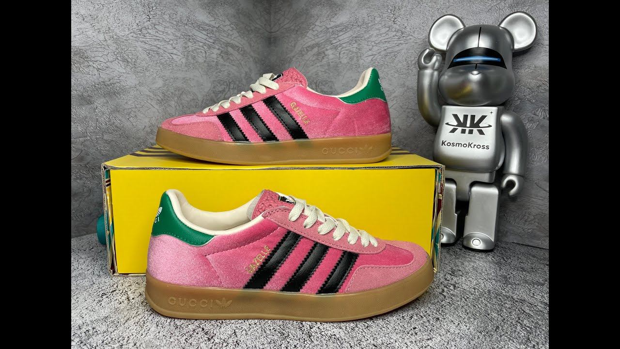 Кроссовки Adidas Gazelle 'Pink Velvet' x Gucci (HQ8852)