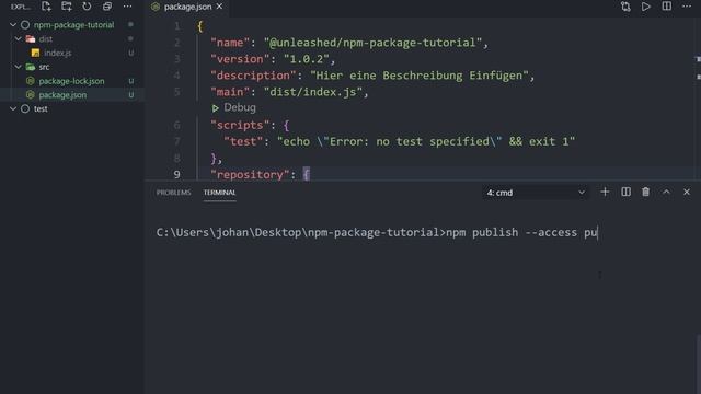 Eigenes #npm package bauen und veröffentlichen!? [TUTORIAL] - смотреть ...