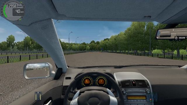 City Car Driving | спецподготовка | обычный - экстренные разгон и торможение | Logitech G29