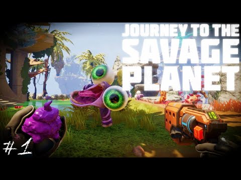 Начало - Тайна планеты - Босс и секреты Journey to the Savage Planet прохождение кооператив часть #1