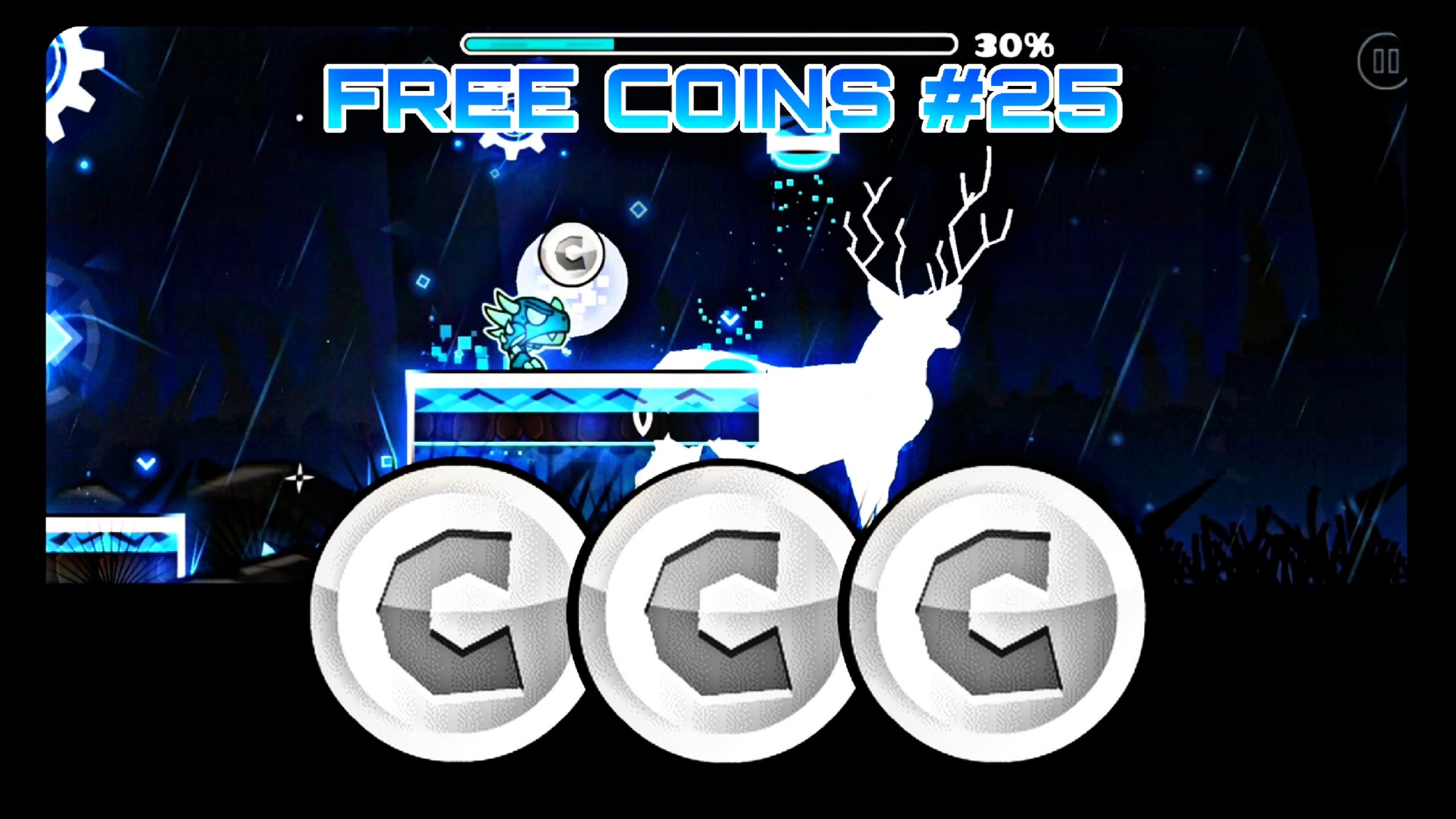 БЕСПЛАТНЫЕ МОНЕТЫ #25: Imaginary Nature by ChuchitoDomin (Easy 2*) [3 coins] | Geometry Dash