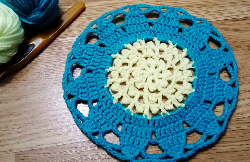 Круглая САЛФЕТКА крючком. Много, много пико и лепестков!