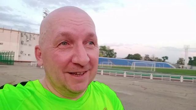 Пробежка на стадионе