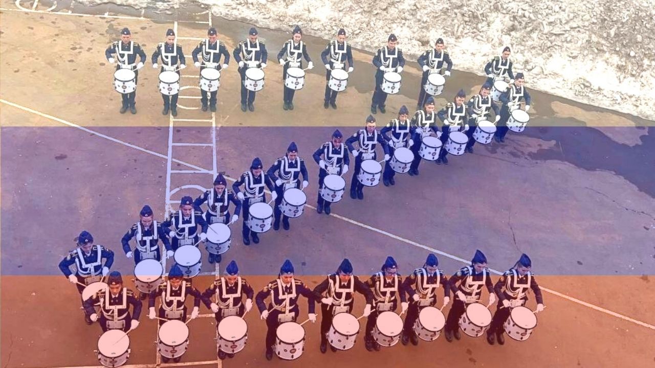 Флешмоб к Дню войск национальной гвардии России.