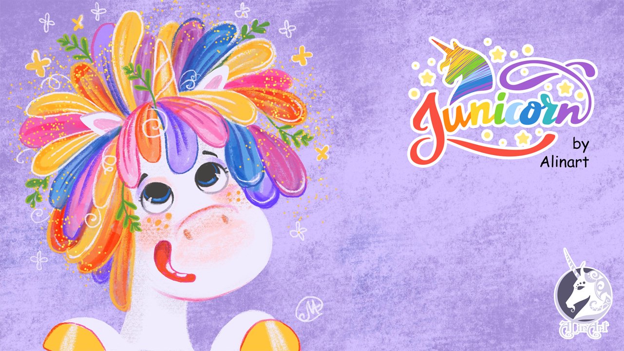Милаха единорог. Арт марафон по рисованию единорогов- Junicorn. Быстрое рисование