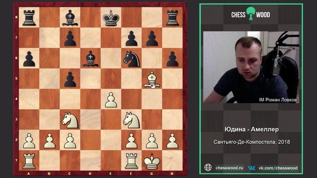 Пошаговый разбор партий для начинающих № 1. Юдина - Амеллер