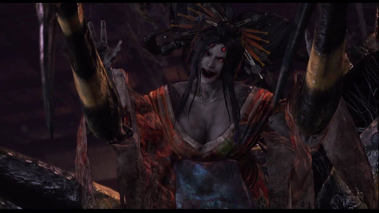 Nioh Паучий замок  : Часть 2 босс Дзёро гумо и неуловимый  Рандзятай
