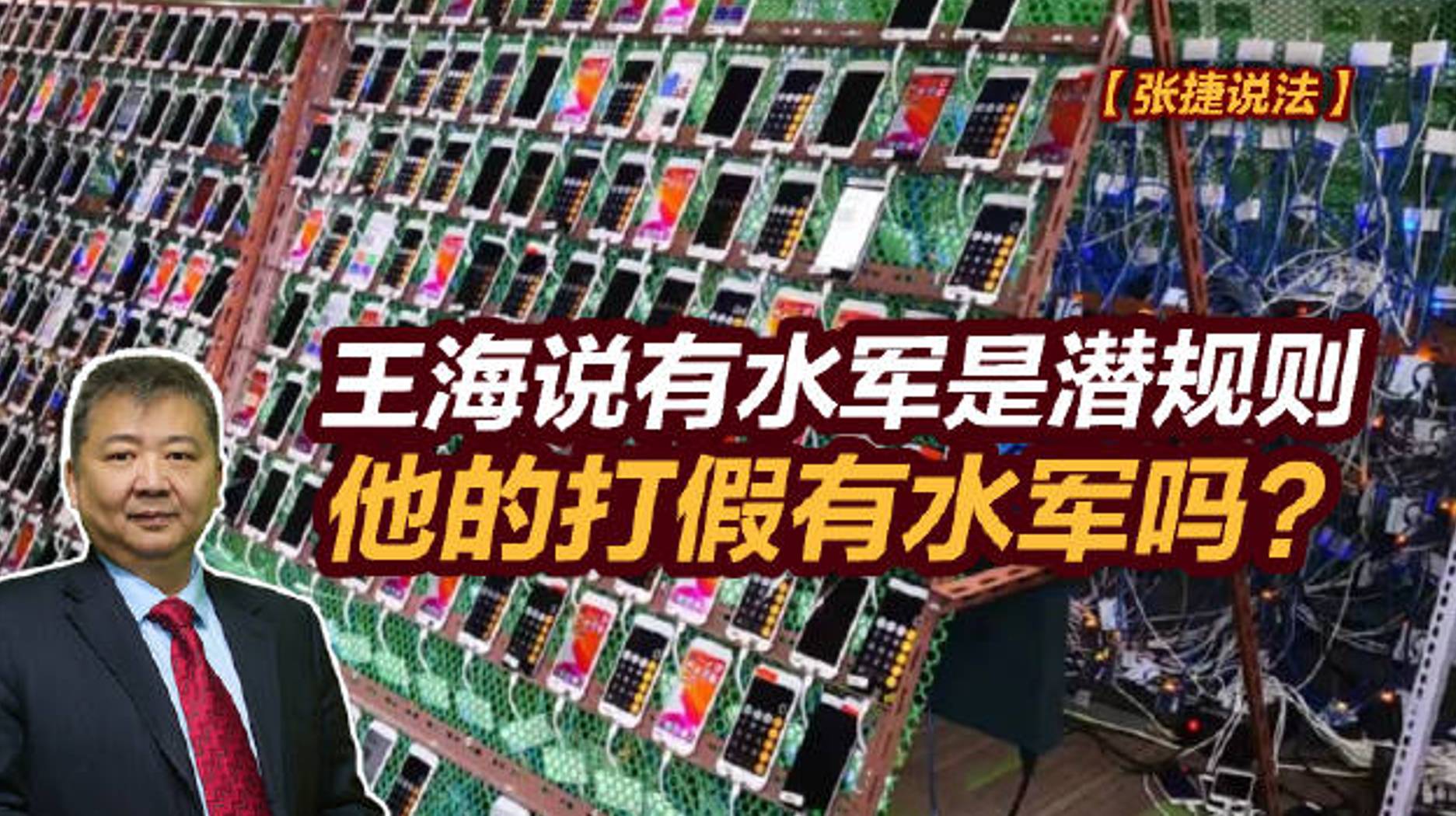 【张捷说法】王海说有水军是潜规则，他的打假有水军吗？
