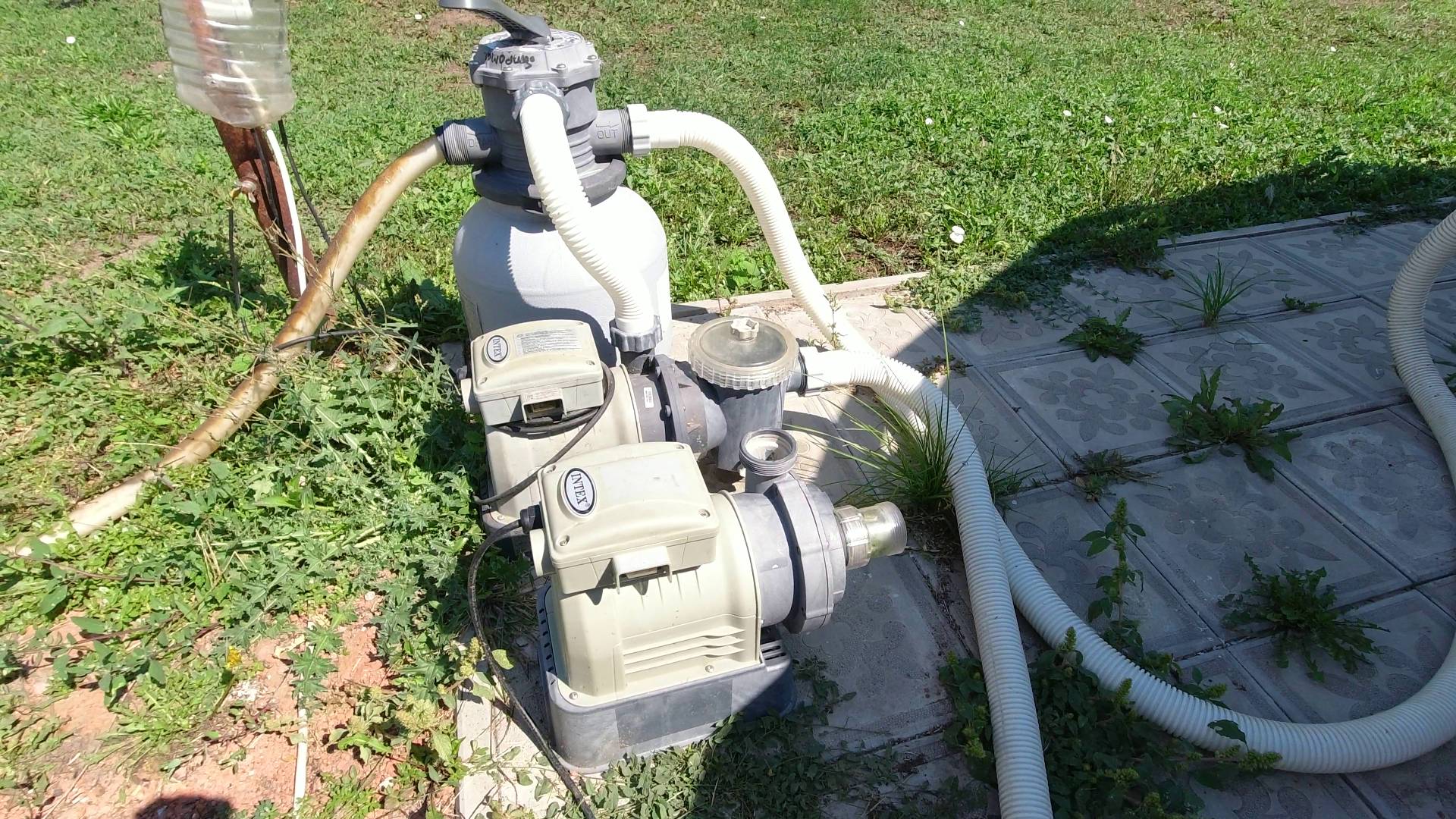 Каркасный бассейн Сгорел насос Разбираем и проверяем