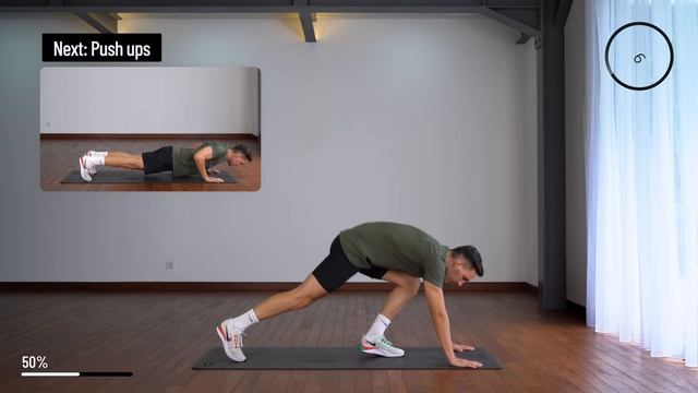 20-минутная HIIT-тренировка для всего тела (без прыжков + низкая ударная нагрузка)