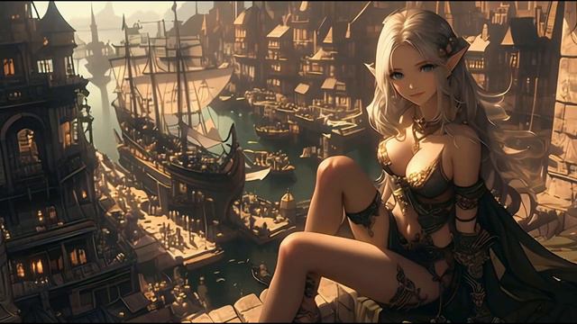 Celtic music - 051 - Relaxing Music–Elf in the harbor, peaceful ambience. Celtic Music. - Ancient Gi