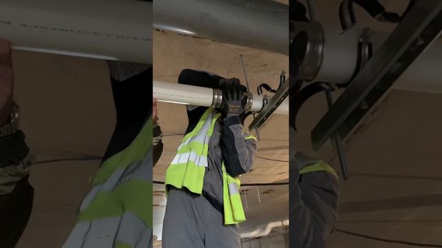 Монтаж Henco больших диаметров. Быстро, удобно.