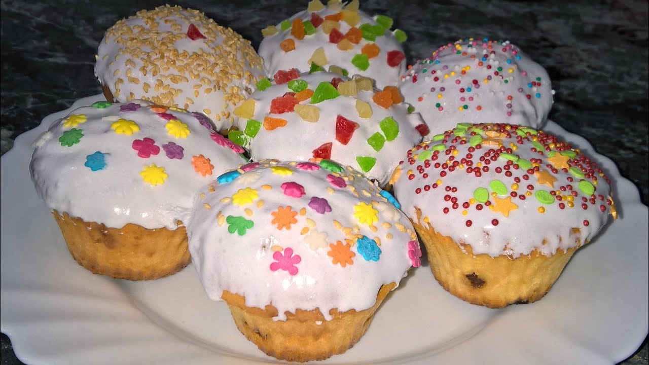 Творожные Быстрые Куличи на Пасху.