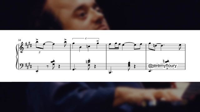 Michel Petrucciani  Rachid  Sheet music transcription