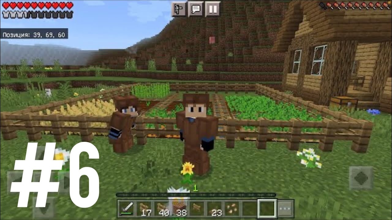 Строим огород в майнкрафте.
