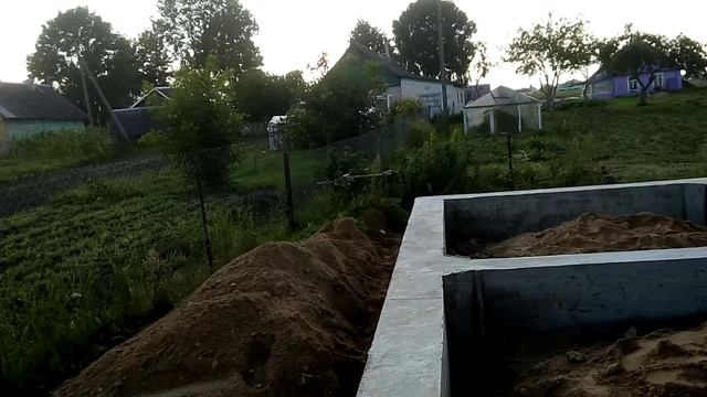 Свайноростверковый фундамент под баню 6 х 6 м. минская область.