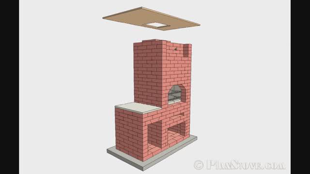 6x3 br-tl-st 1.0.0 - Проект барбекю из кирпича