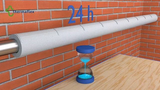 Монтаж стыка трубной теплоизоляции Thermaflex.mp4