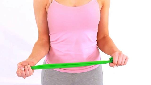 23. Пронация предплечья со спортивной лентой. Локоть согнут.