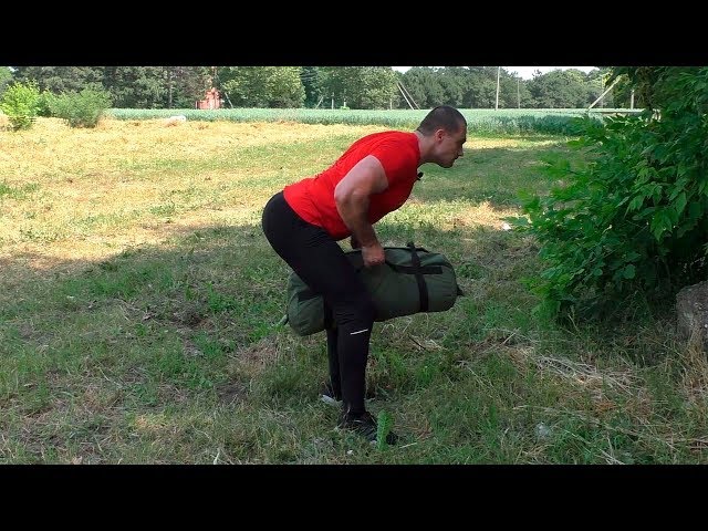 Тяга сэндбэга в наклоне: техника и нюансы