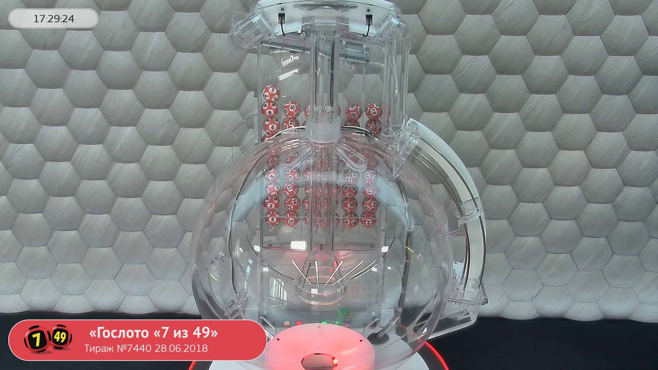 Столото представляет | Лотерея «Гослото «7 из 49». Тираж № 7440 от 28.06.2018 г.