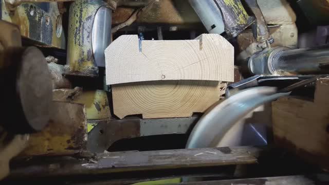 Угловые соединения профилированного бруса. Клиновой замок. Как сделать.