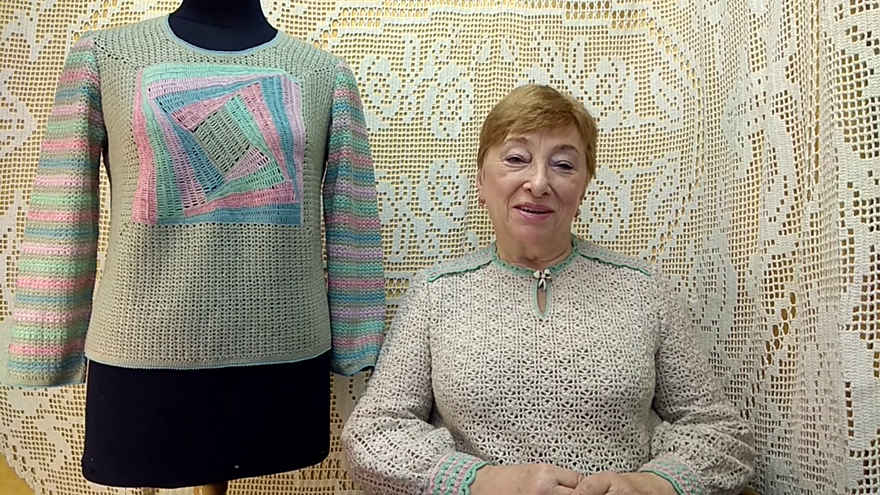 Кофточка "Мельница". Мастер-класс по вязанию крючком от О. С. Литвиной.