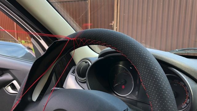 Лада Гранта ФЛ оплетка на руль с АлиЭкспресс.mp4