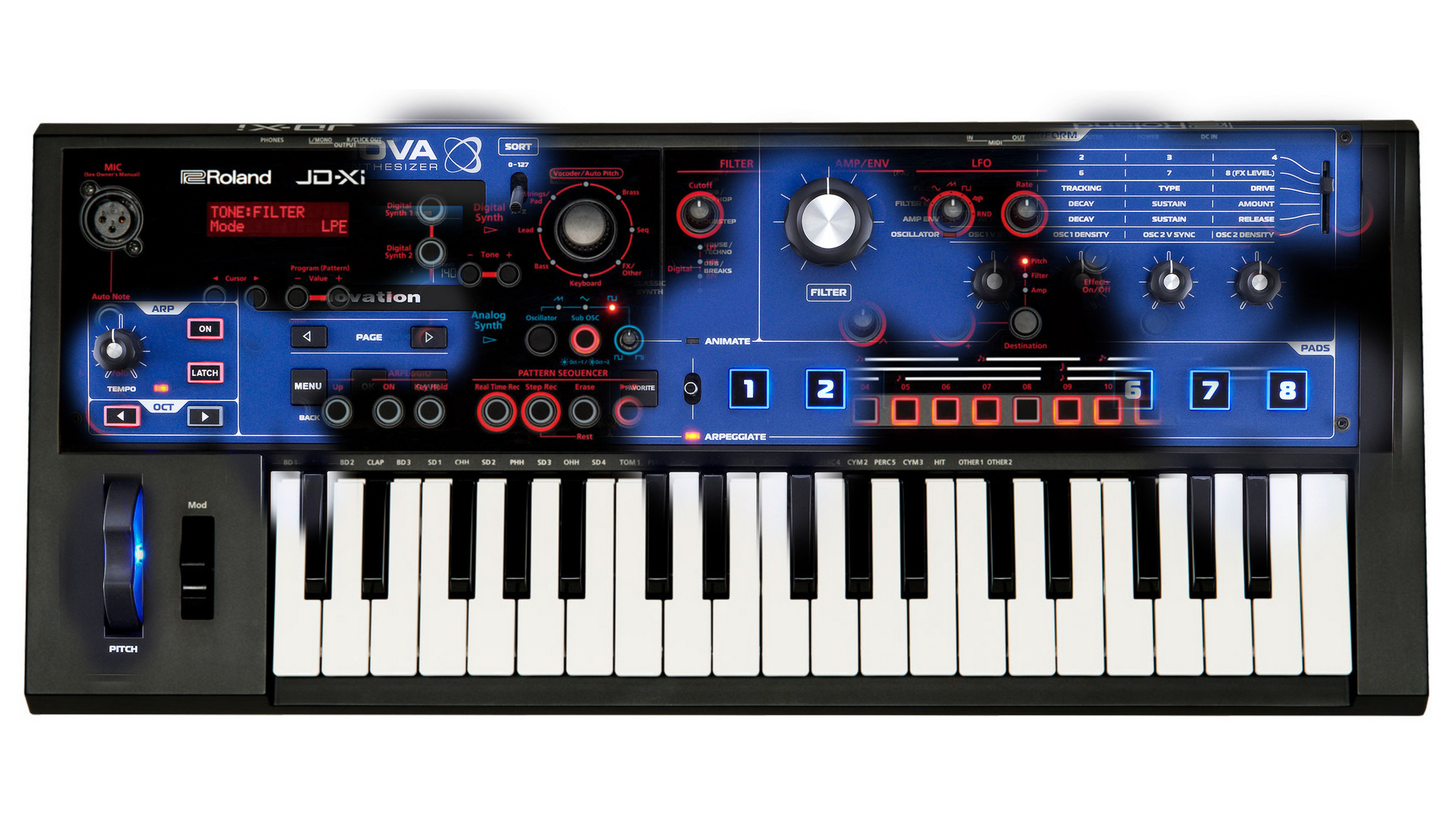 Novation MiniNova vs. Roland JD-Xi. Часть 2