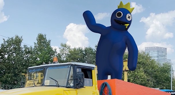 Ссора Хагги Вагги из Poppyplaytime и Блю из роблокс! #huggywuggy #gamelifeshow #SHORTS #ваги