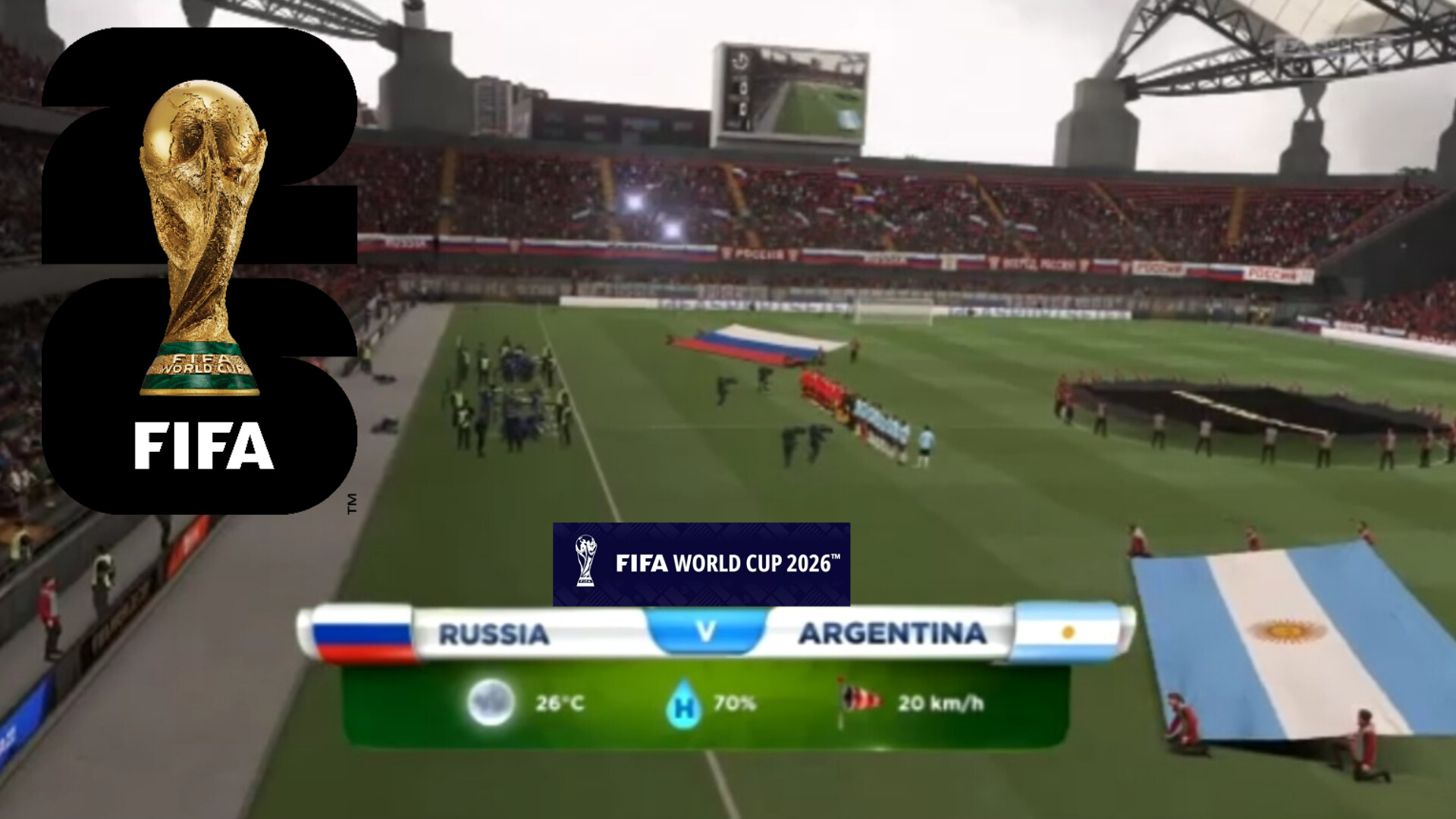 ЧЕМПИОНАТ МИРА 2026 | ИГРАЕМ ЗА РОССИЮ / FIFA WORLD CUP 26 / РОССИЯ - АРГЕНТИНА МАТЧ #3
