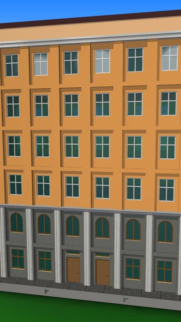 Компас-3D Анимация шестиэтажной сталинки