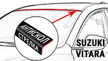 Антискол для SUZUKI VITARA (IV рестайлинг) с 2018г.в. - Стрелка11